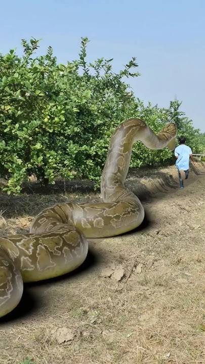 20ft Python Bit The Farmer Boy! 😱 🐍 Record-breaking snake #Shorts # ...