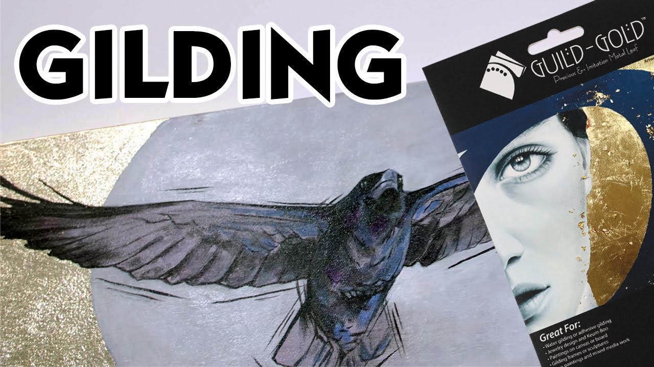 How to Gild Using Guild-Gold Quality Imitation Gold Leaf - YouTube