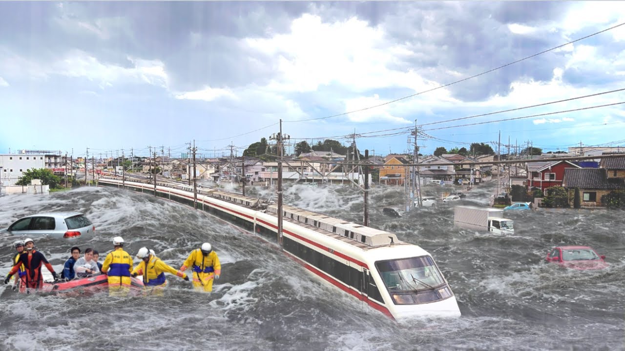 6 Minutes ago, chaos in Japan! in Tokyo and Saitama Roads turned into ...