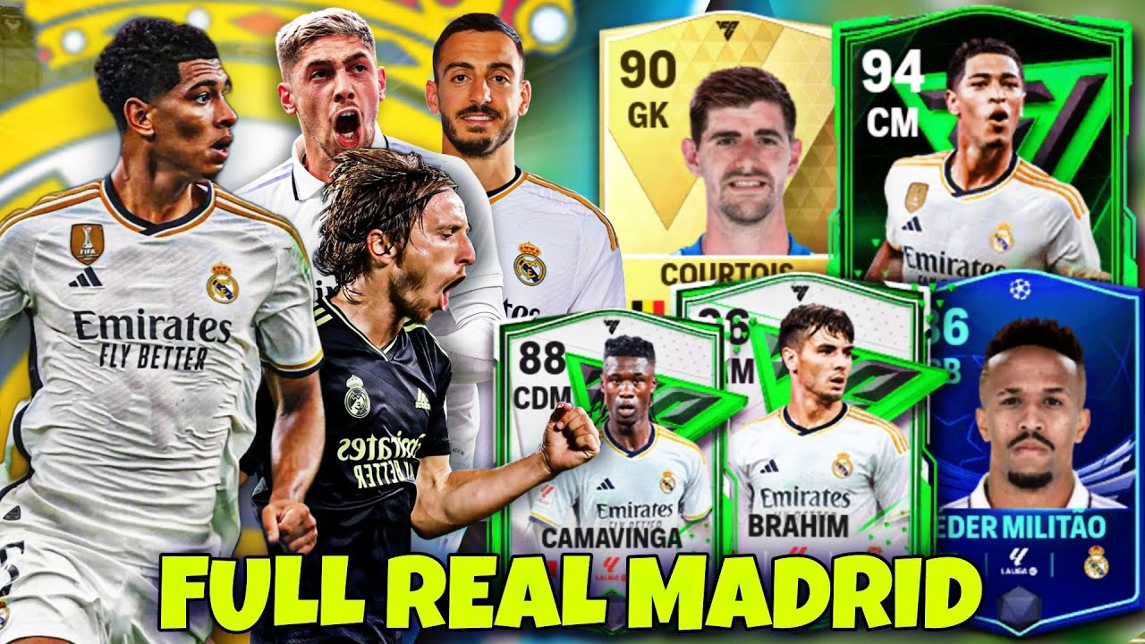 🤍¡LLEGA EL PRIMER FULL REAL MADRID EN FC MOBILE!! INCREÍBLE...🔥 - YouTube