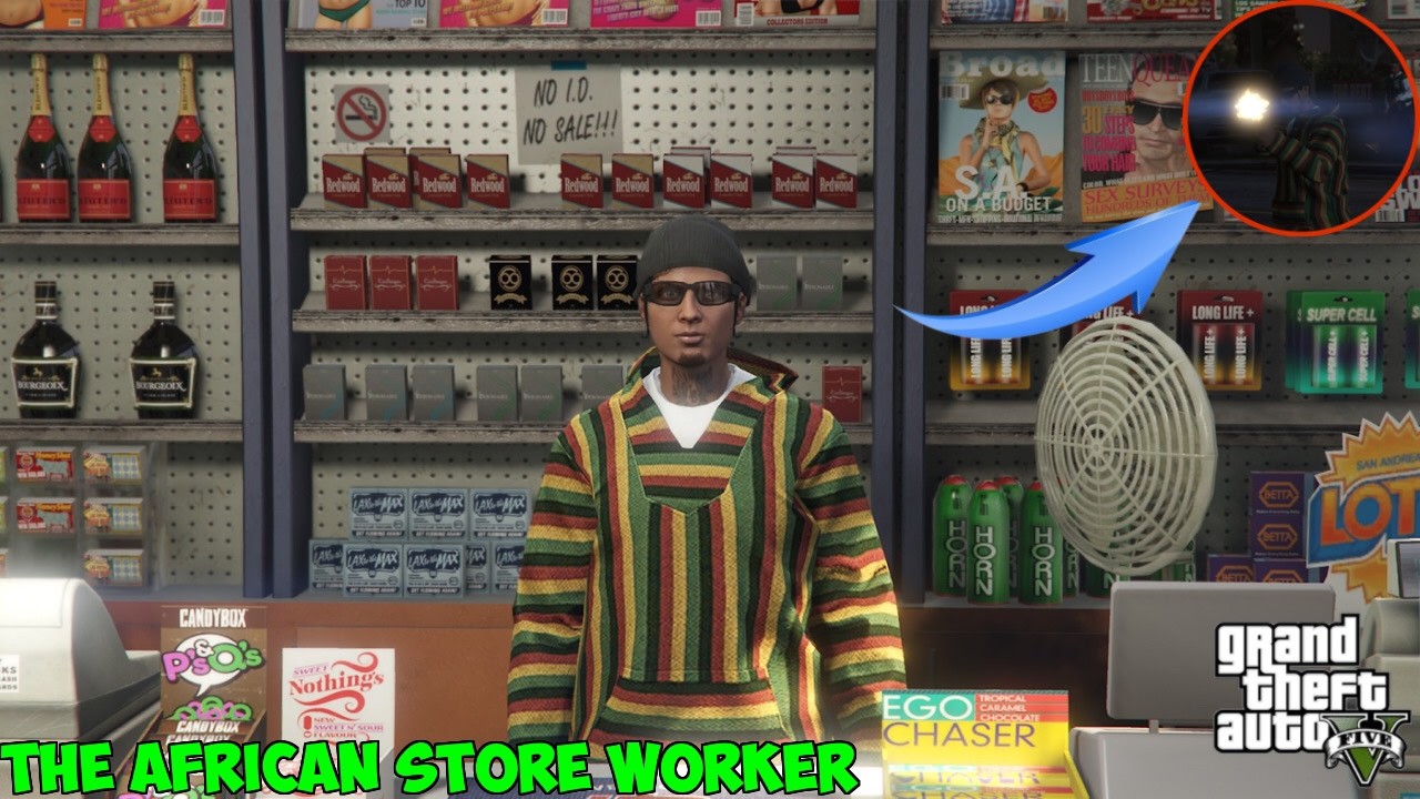 "THE AFRICAN STORE WORKER"(GTA 5 SKIT BY SLIMEPJAY) - YouTube