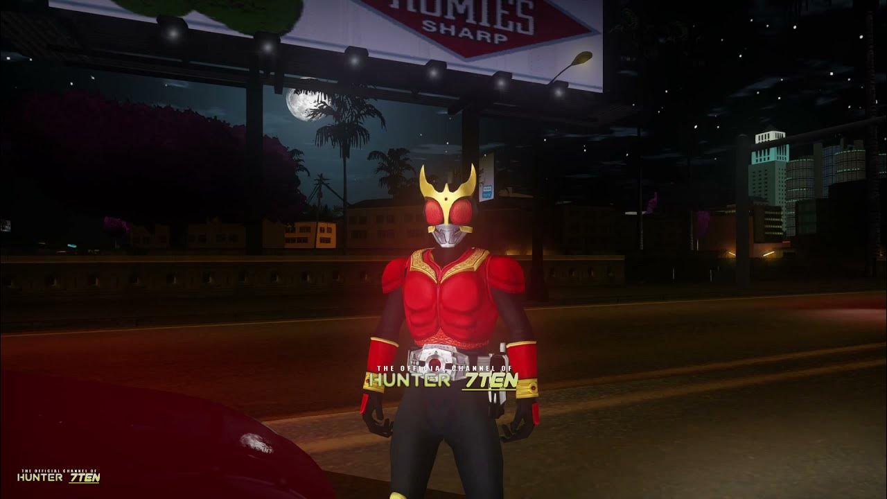 GTA SA MOD Kamen Rider Decade Form KUUGA WHITE BELT - YouTube