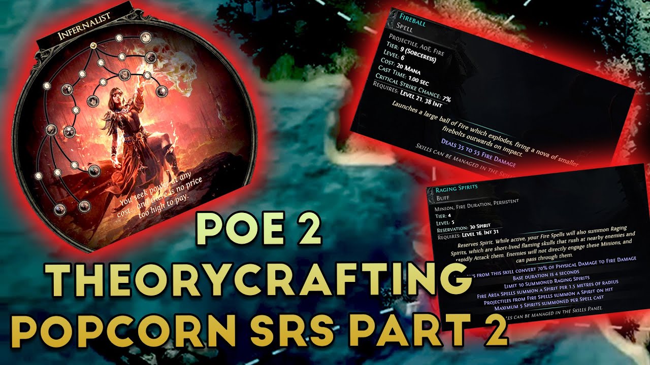 Path of Exile 2 Popcorn SRS Theory crafting | Part 2 Blasphemy? - YouTube