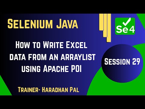 How to Write Excel data from an ArrayList using Apache POI in Selenium ...