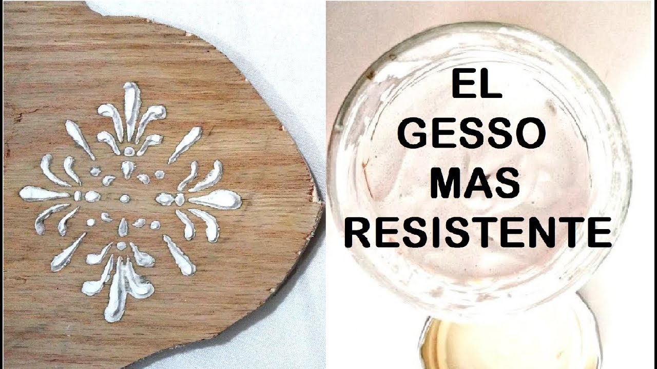 COMO HACER GESSO CASERO LA NUEVA RECETA - YouTube