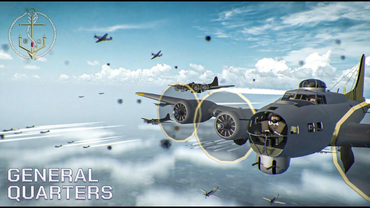 MASSIVE BOMBER FORMATION IN ROBLOX (General Quarters) - YouTube