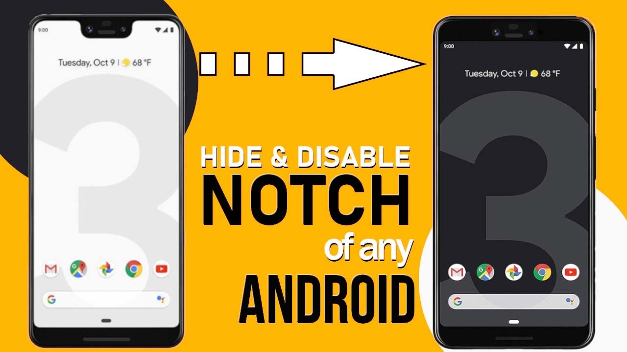 How to hide or disable NOTCH of any android | No app needed - YouTube