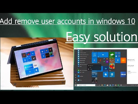 Add remove user accounts in windows 10 - YouTube