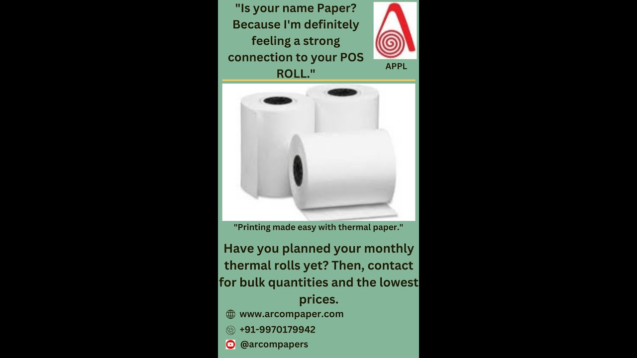 "The Thermal Tidings: Understanding the World of Thermal Paper Rolls ...