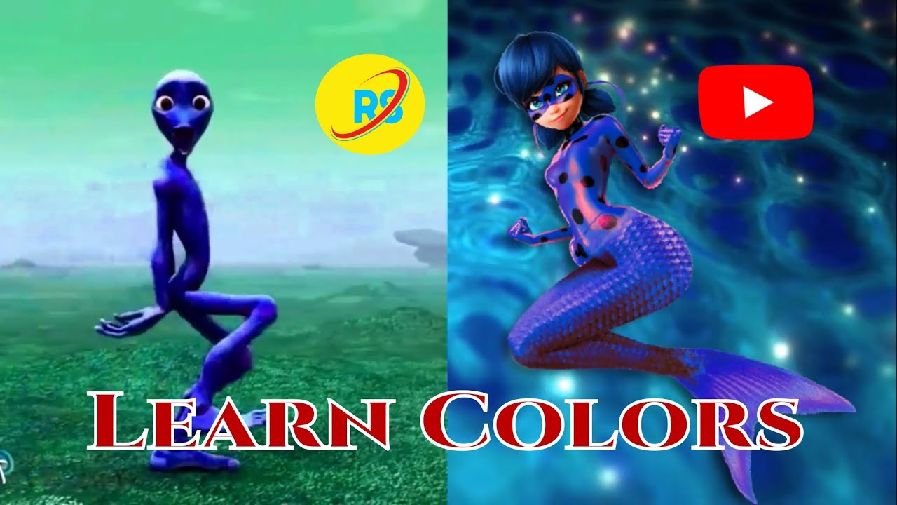 Learn Colors w Funny Alien Dance Underwater Ladybug Mermaid Songs for ...