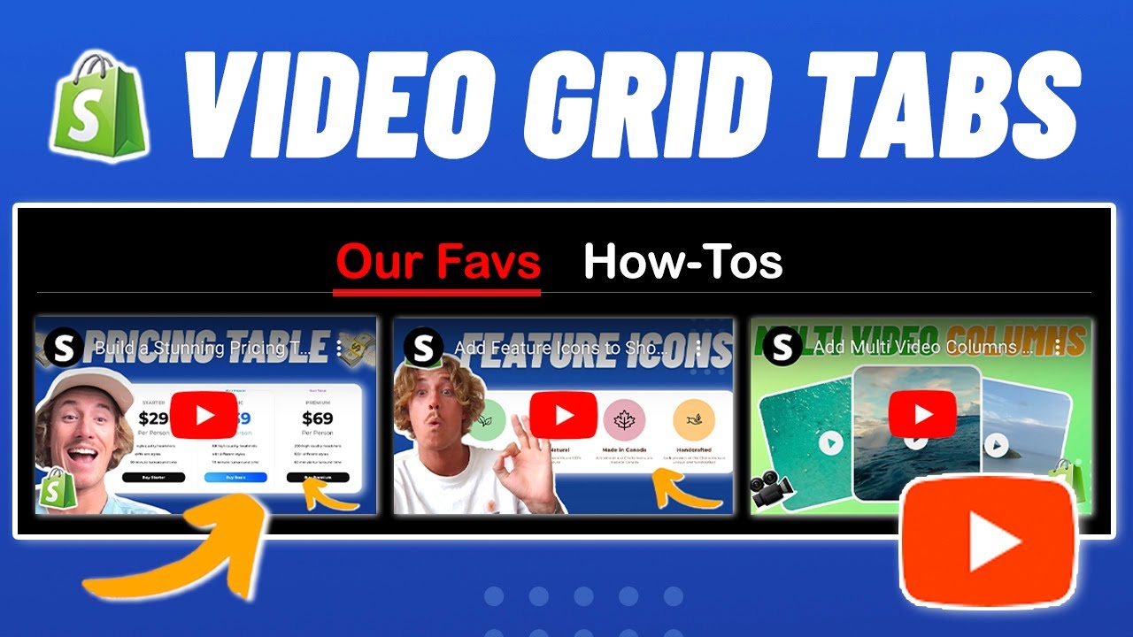 Add Youtube Video Grid Tabs to Shopify in 2024 | Easiest Way - YouTube