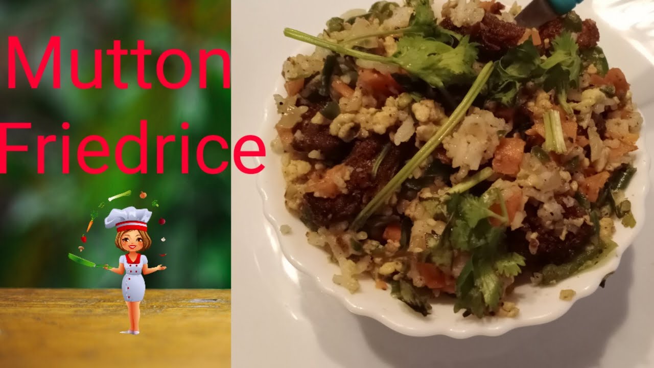 Mutton friedrice/friedrice recipe - YouTube
