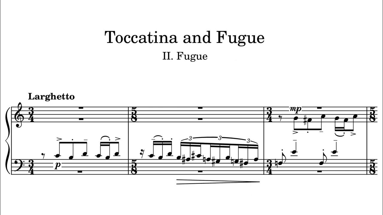 Chih-Yao Lee - Toccatina and Fugue - YouTube