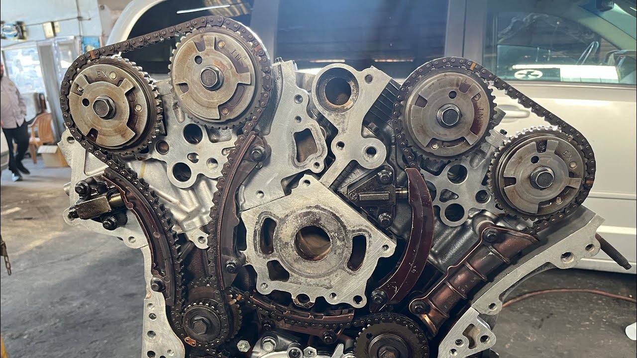 Gmc Acadia 3.6L V6 model 2012 timing chain set - YouTube