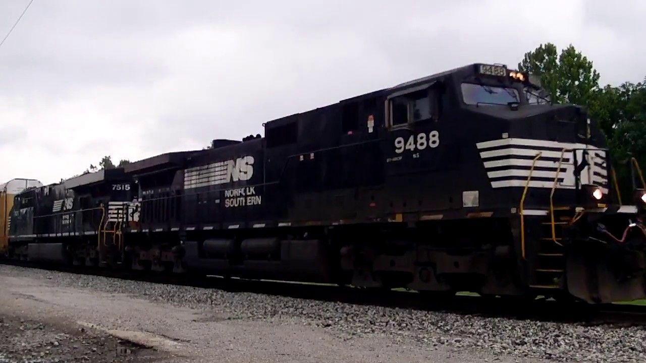 NS 171 @ LOGANSPORT, IN 7 19 15 NS 9488 NS 7515 - YouTube