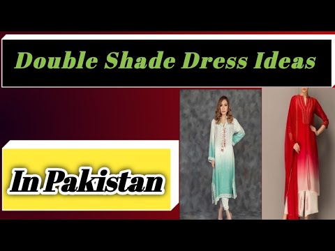 New Idea For Double Shade Dresses | Double Colour Dress design | Double ...