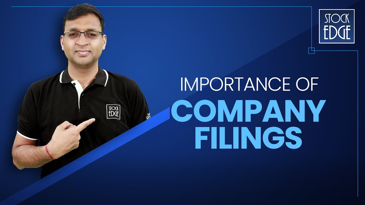 Why Corporate Filing is a must see !!! | Your Stock Market Edge - 16 ...