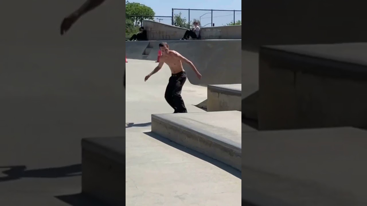 Double backside flip over cone #shorts #skateboarding #skateboard #subscribe #shortsvideo - YouTube