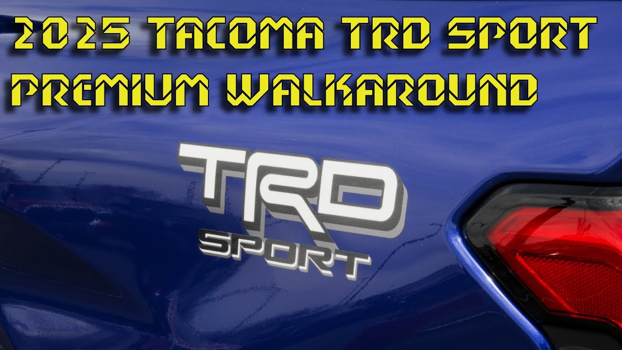 Tacoma TRD Sport Premium Pack Walkaround - YouTube