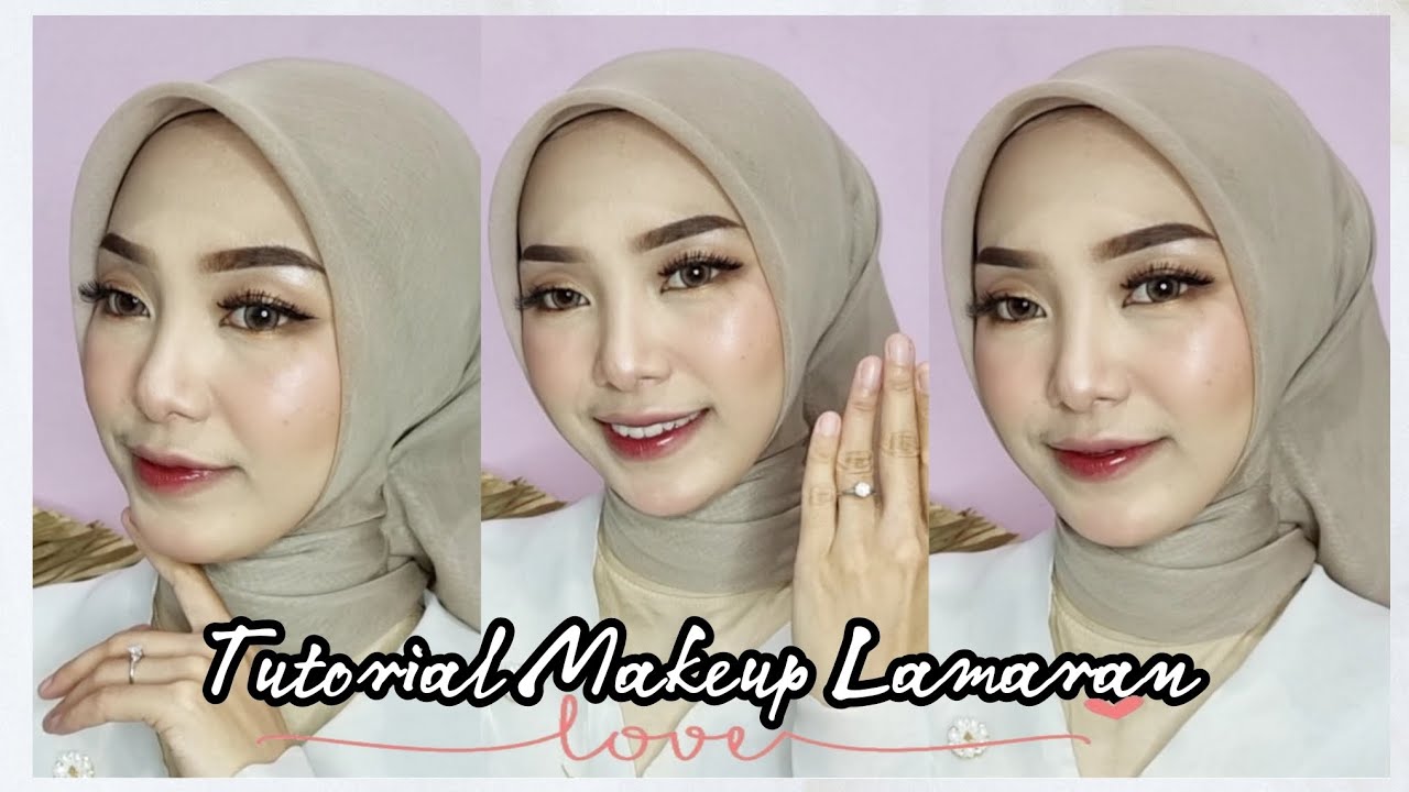 TUTORIAL MAKEUP LAMARAN SIMPLE FRESH DAN TAHAN LAMA ALA MUA MUA - YouTube