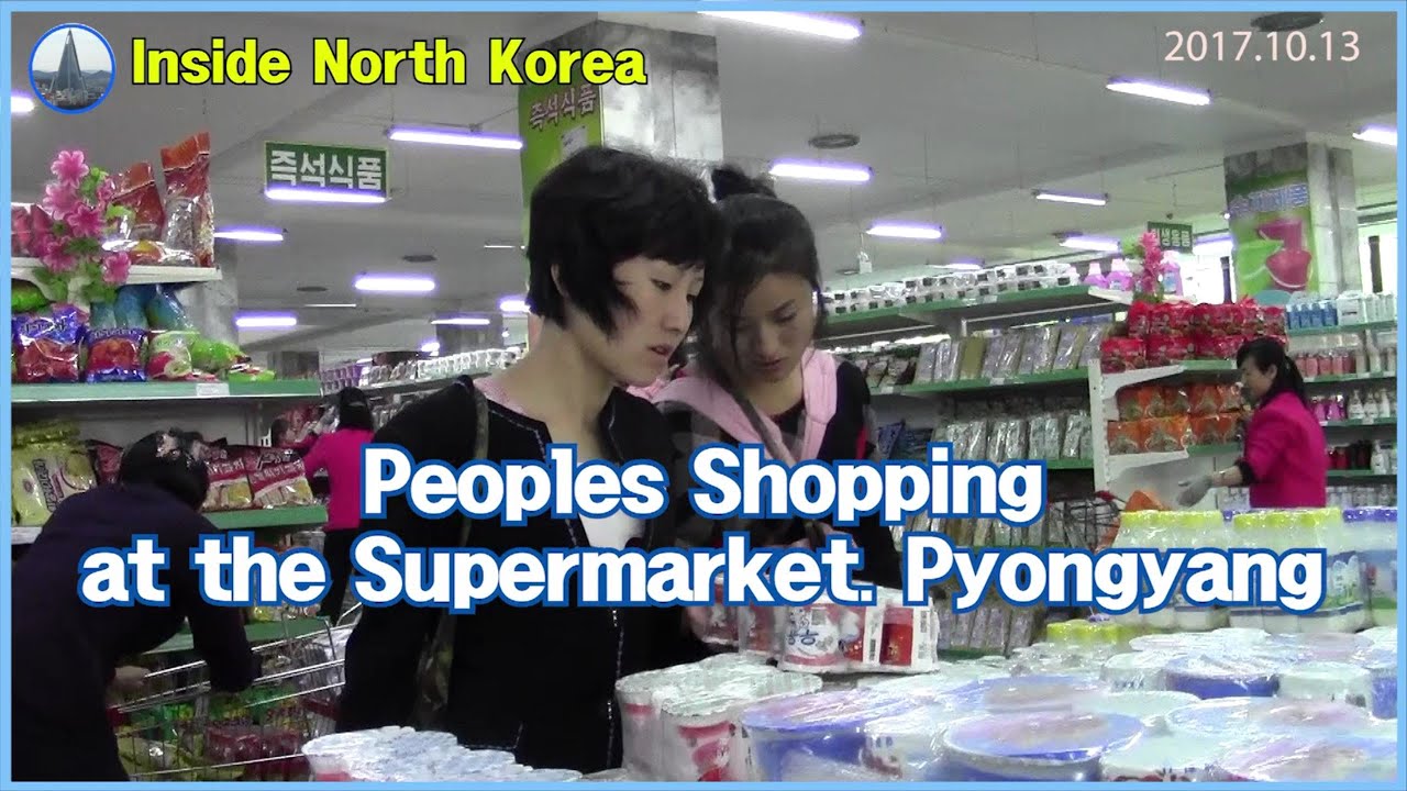 Inside North Korea: Peoples Shopping at the Supermarket. Pyongyang ...