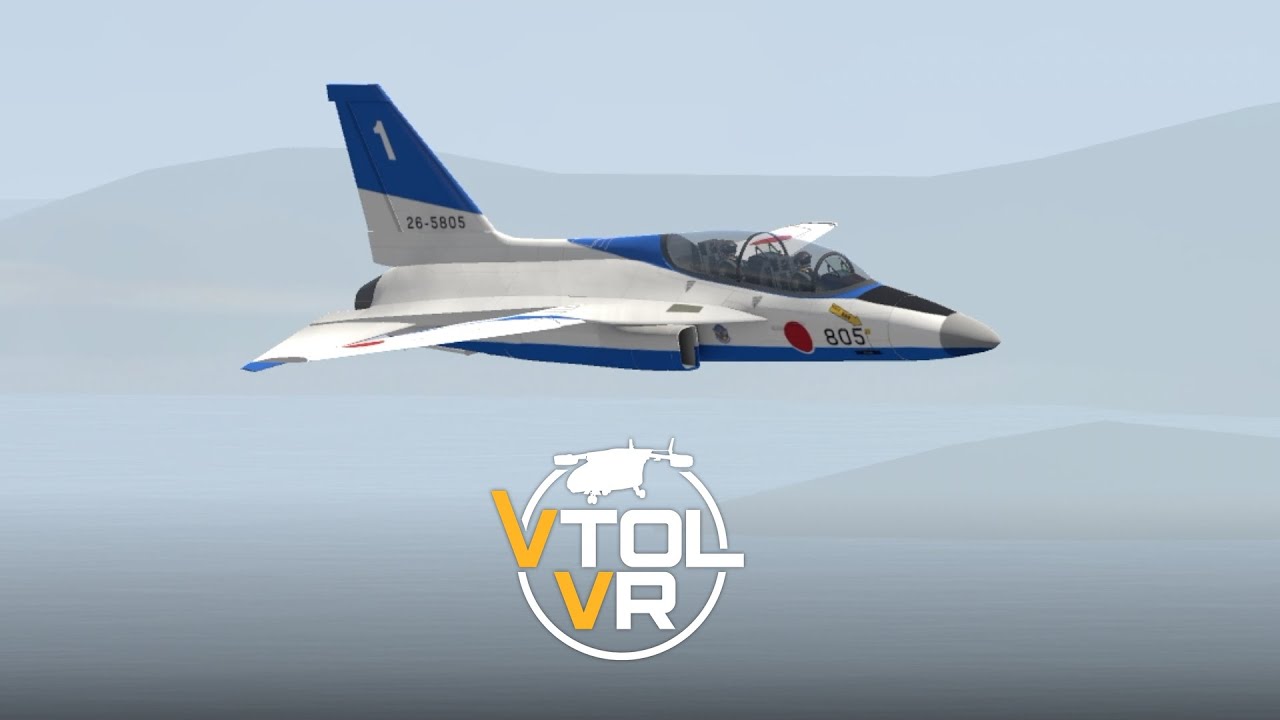 VTOL VR T-55 [ T-4 Blue Impulse version] - YouTube