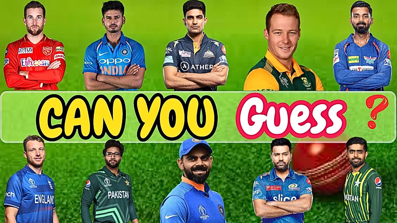 Guess The Cricket Players In 3 Second || General knowledge quiz - YouTube