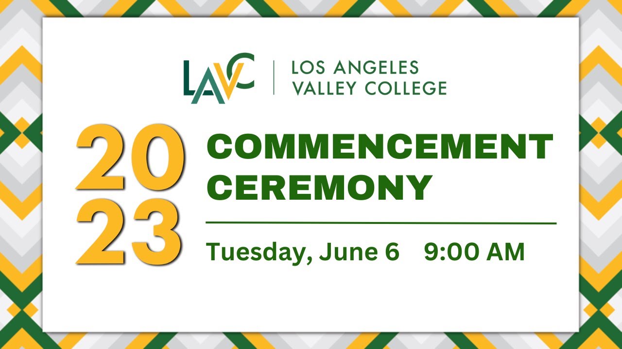 LA Valley College Commencement 2023 - YouTube