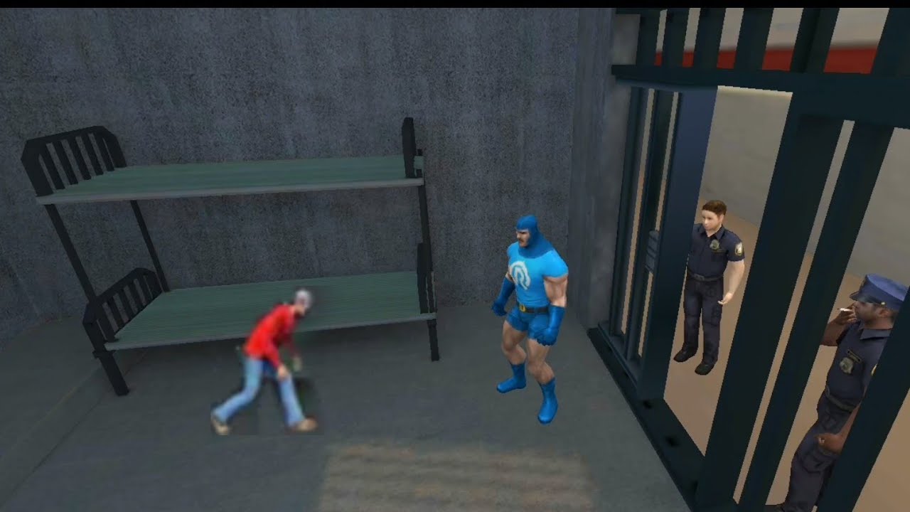 rope hero vice town jail - YouTube