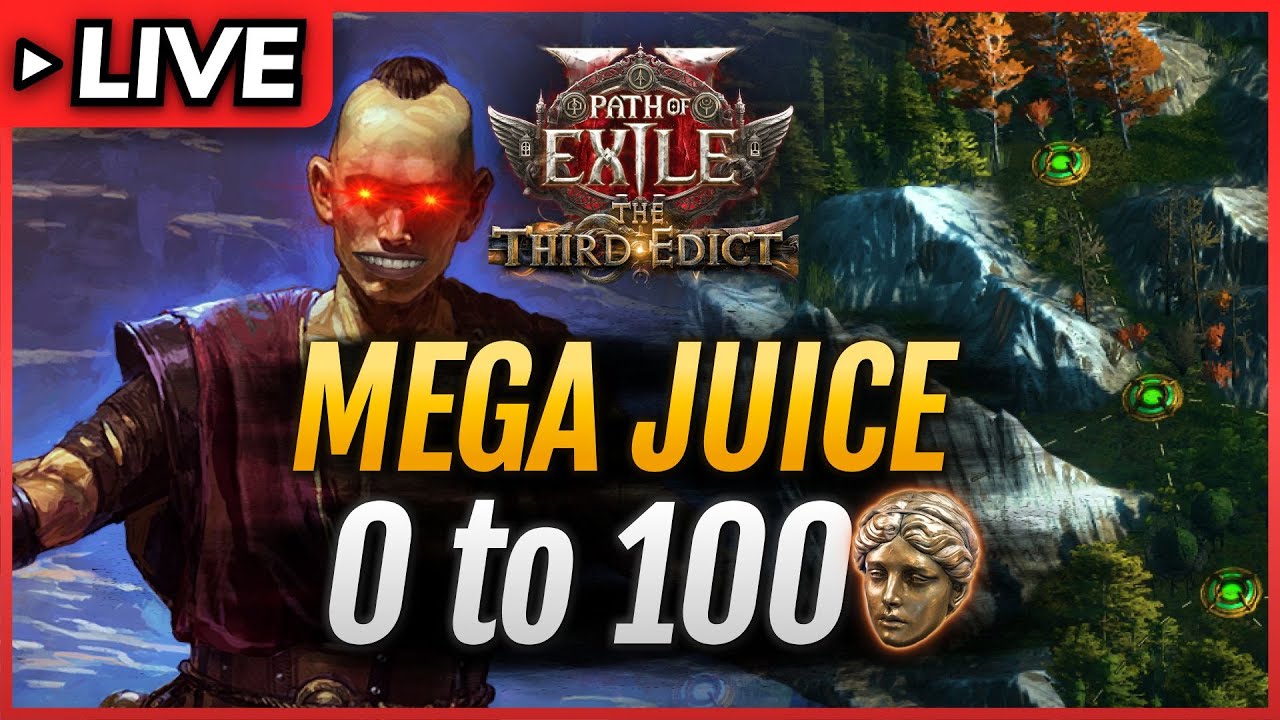 POE 2 0.3🔴GIGA JUICE - 0 to 100Div - UNARMED MONK Build (Invoker ...