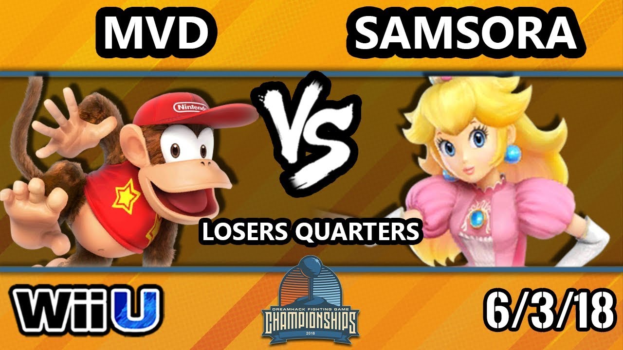 DHATX18 Smash 4 - PG | MVD (Diddy Kong) Vs. Samsora (Peach) - Wii U ...