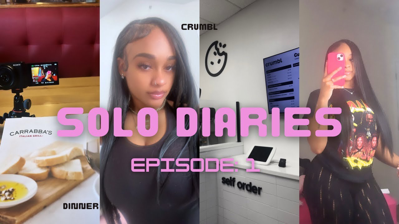 solo diaries ep.1 | inside out 2, out to eat, crumbl, grocery shopping ...