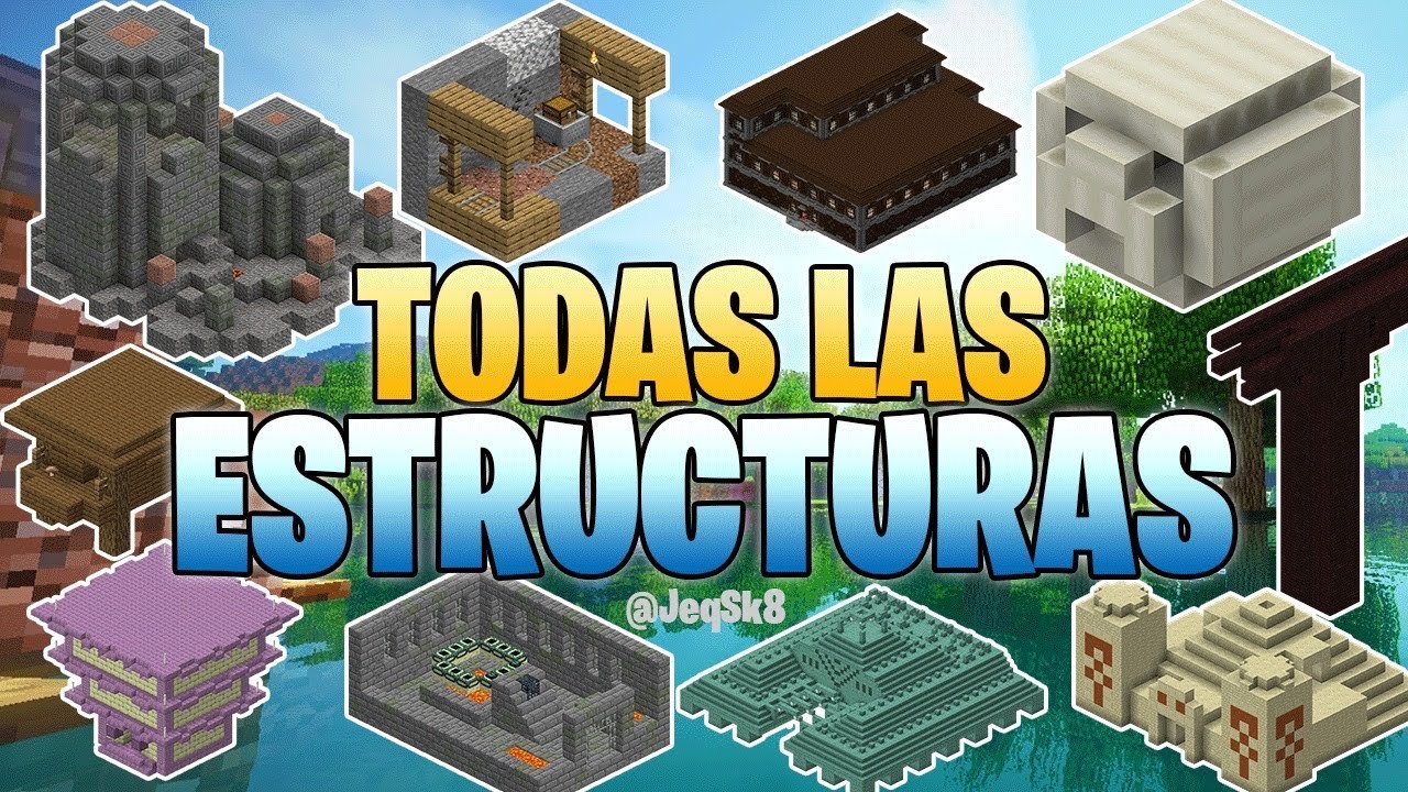 TODAS las ESTRUCTURAS [1.14 y 1.15] 🗿 | Estructuras Minecraft - YouTube