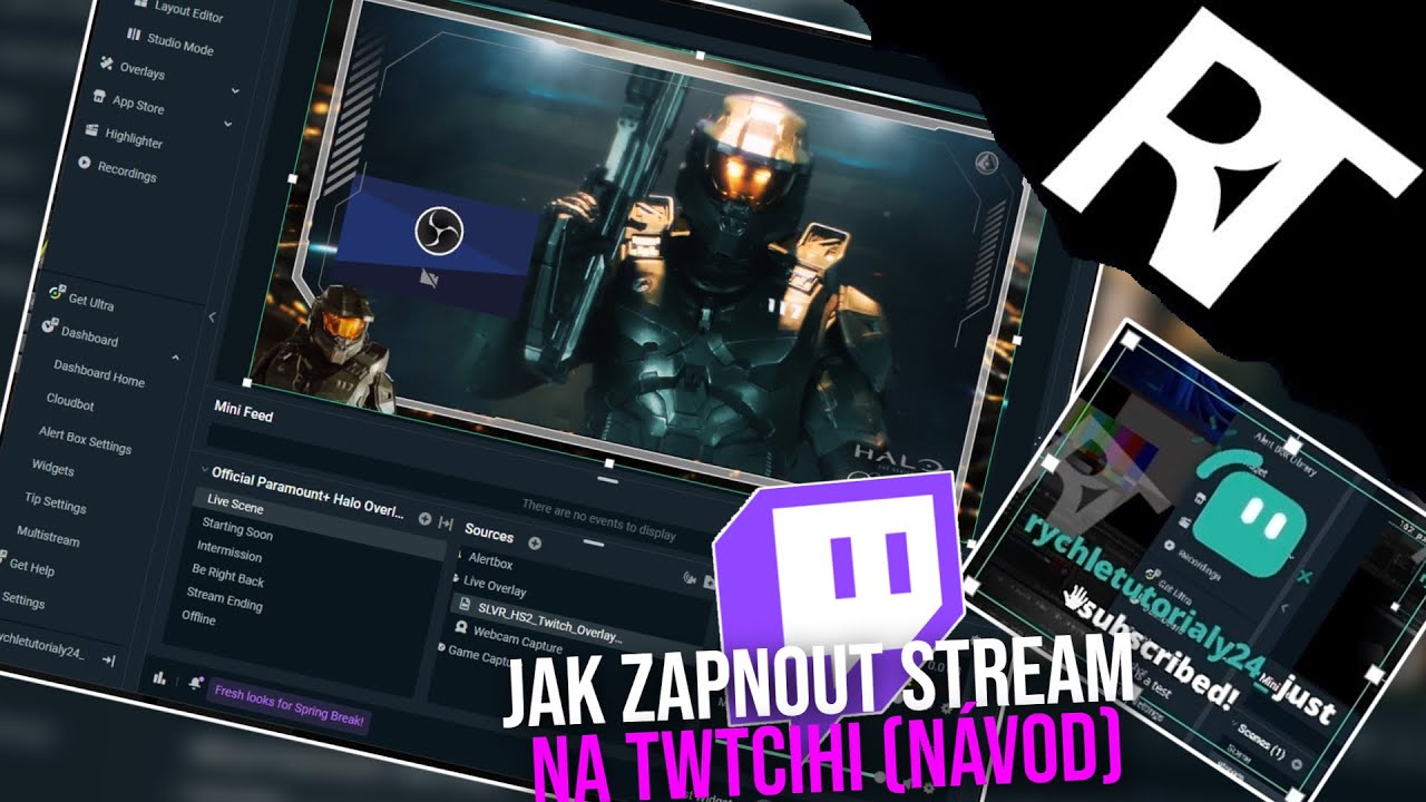 Jak zapnout stream na Twitchi (2024) Jak streamovat na Twitch - Streamlabs tutorial cz - YouTube