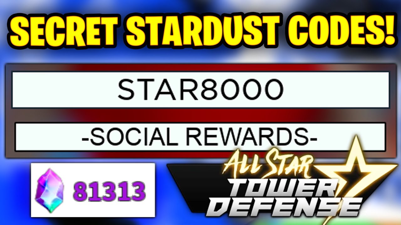 UPDATE *HURRY *for 2000 Stardust! 5 CODES! - All Star Tower Defense in ...