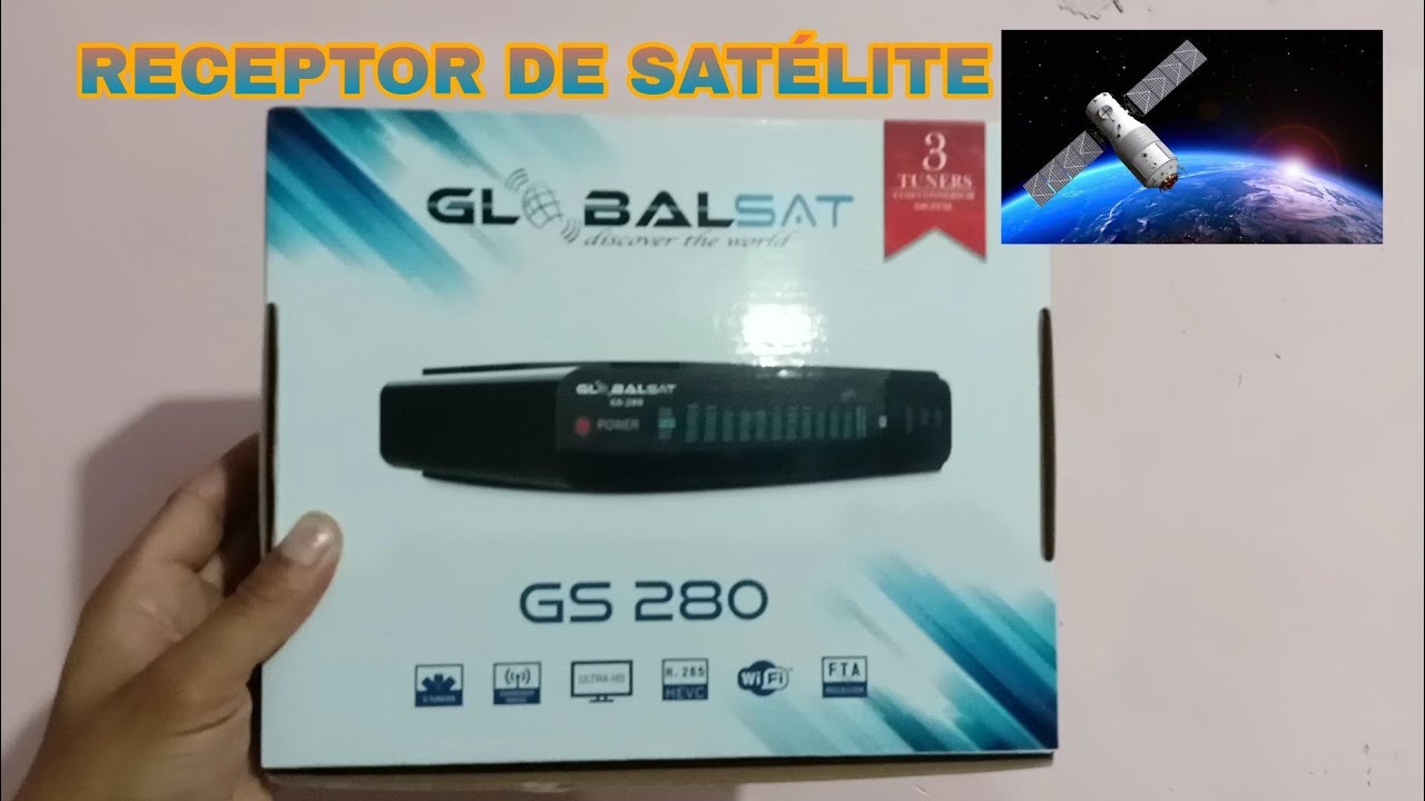 RECEPTOR DE SATÉLITE GLOBALSAT GS 280 - YouTube