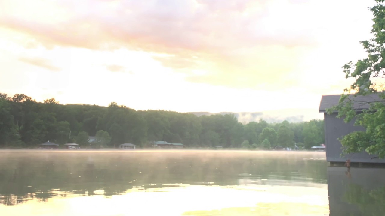 Lake Cherokee sunset Tamassee, SC - YouTube