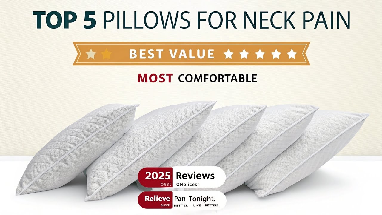 Top 5 Best Pillows for Neck Pain Reviews Of 2025 - YouTube