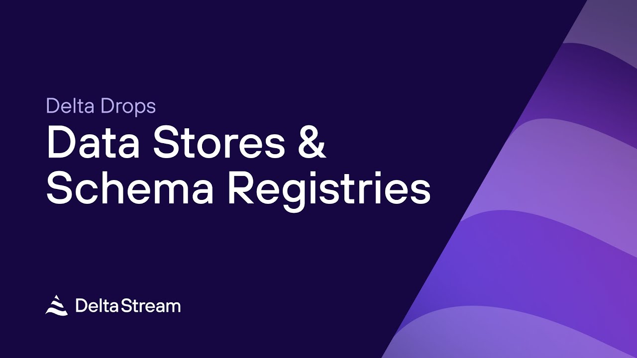 Delta Drop: Data Stores & Schema Registries - YouTube