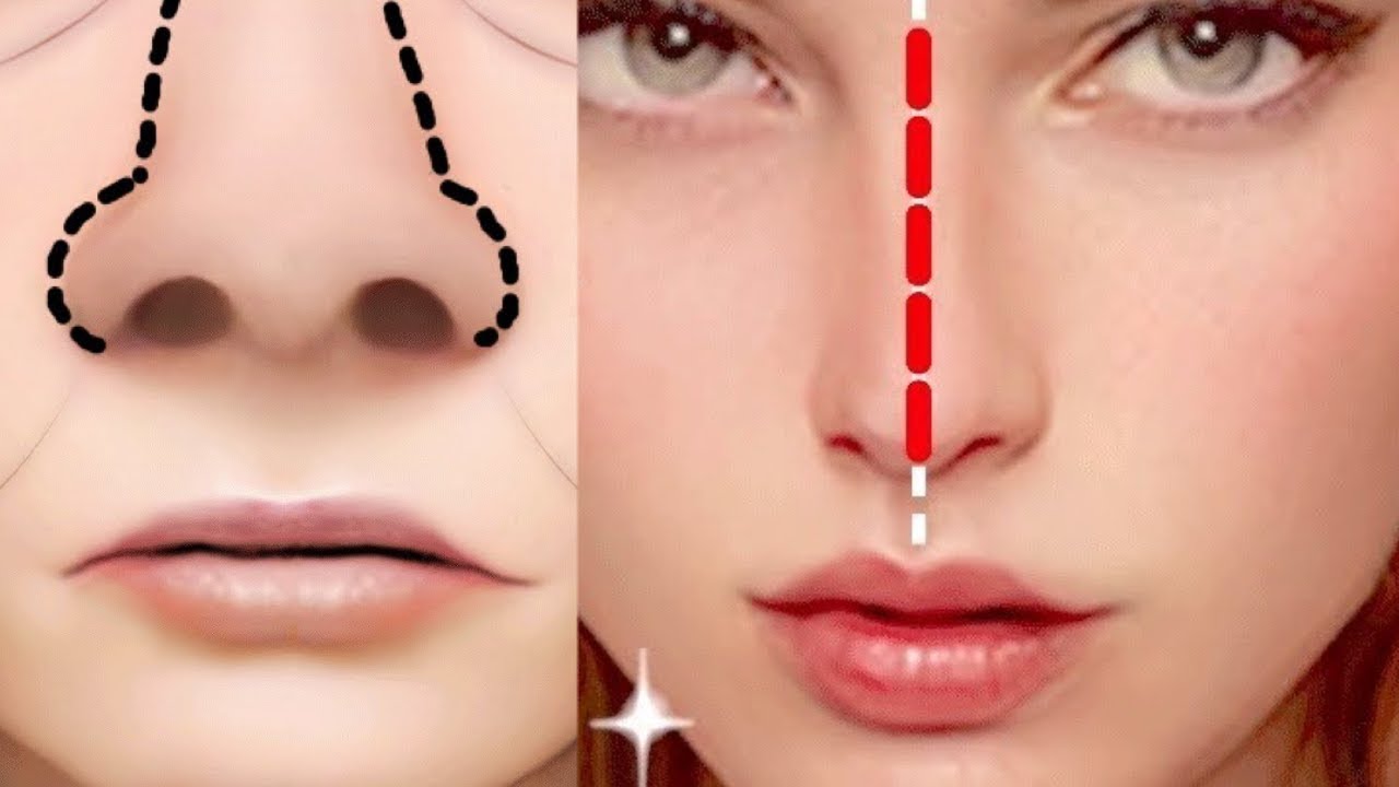Get a Slim, Straight Nose With This Massage! Hooked Nose Reduction ...