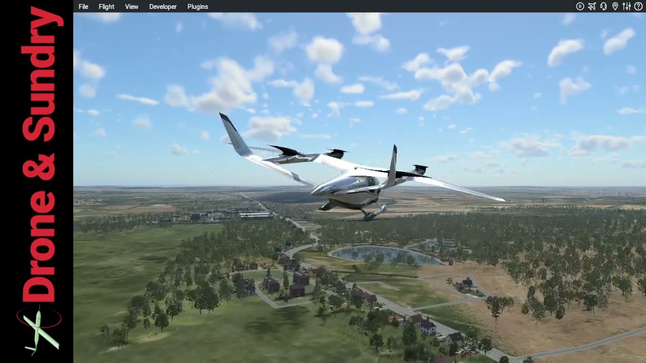 First flight Alia 250 eVTOL X-Plane 12 - YouTube