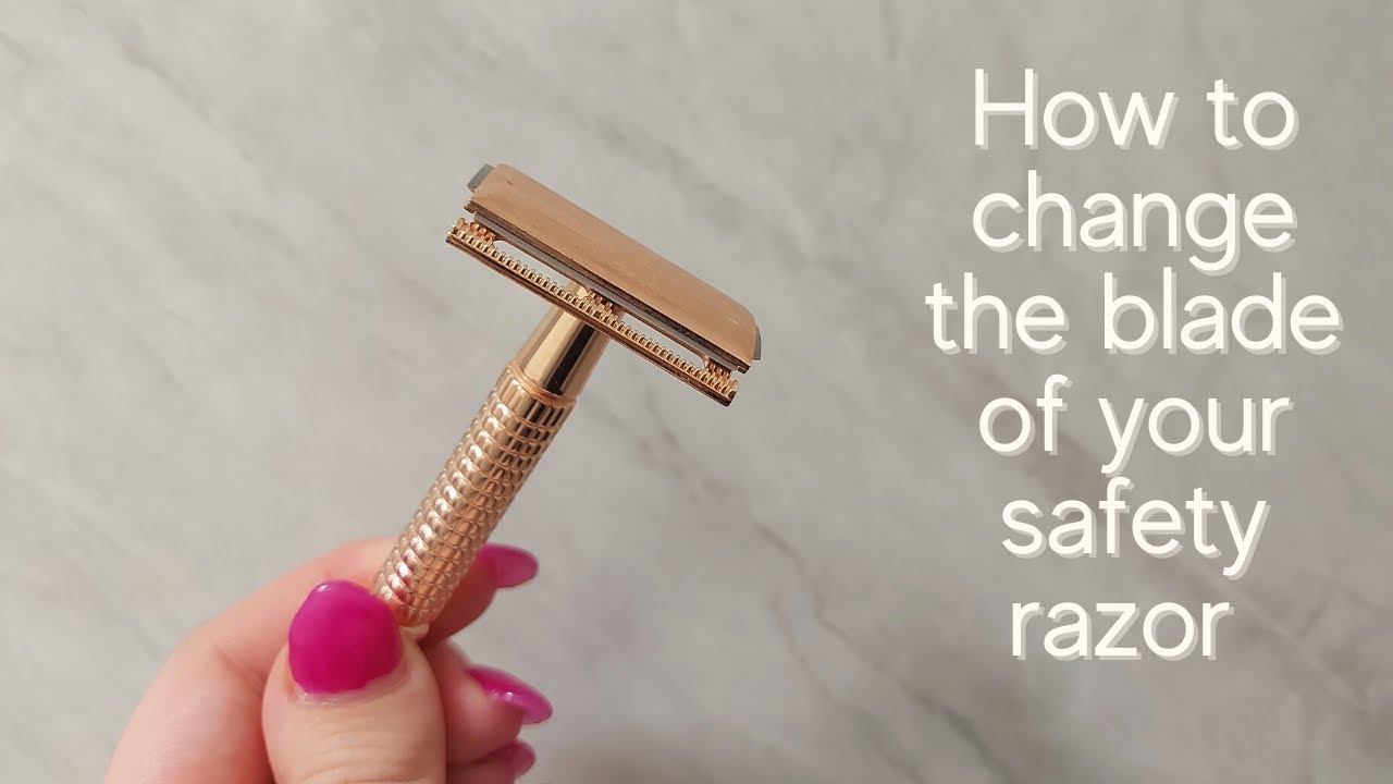 How to change the blade of a safety razor - YouTube