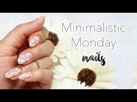 Minimalistic Monday No.20 | Daisies Floral Nails ♡ - YouTube