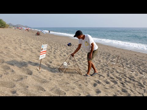 Caretta yuvasının üzerinde mangal yakan 3 kişiden 2’si tespit edildi