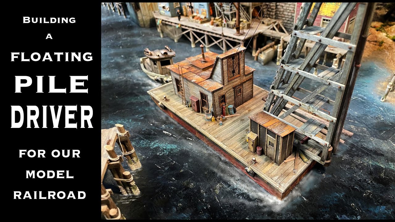 Building a Pile Driver for our model railroad!! - YouTube