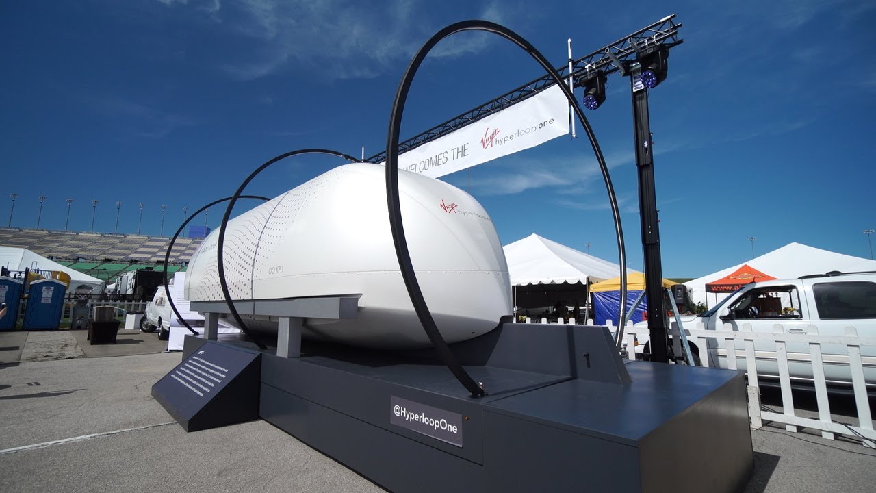 The Hyperloop Pod that travels 670 mph is here in Kansas City - YouTube