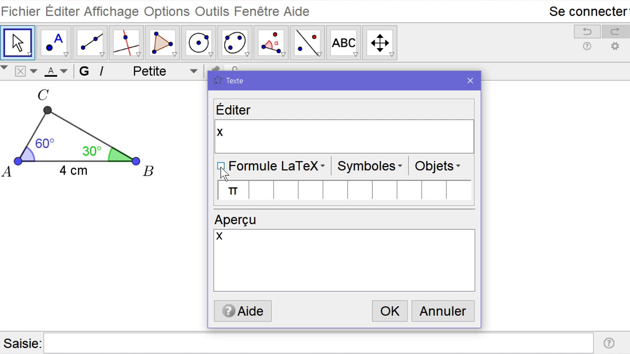 SIXIÈME Geogebra Angle 01 - YouTube