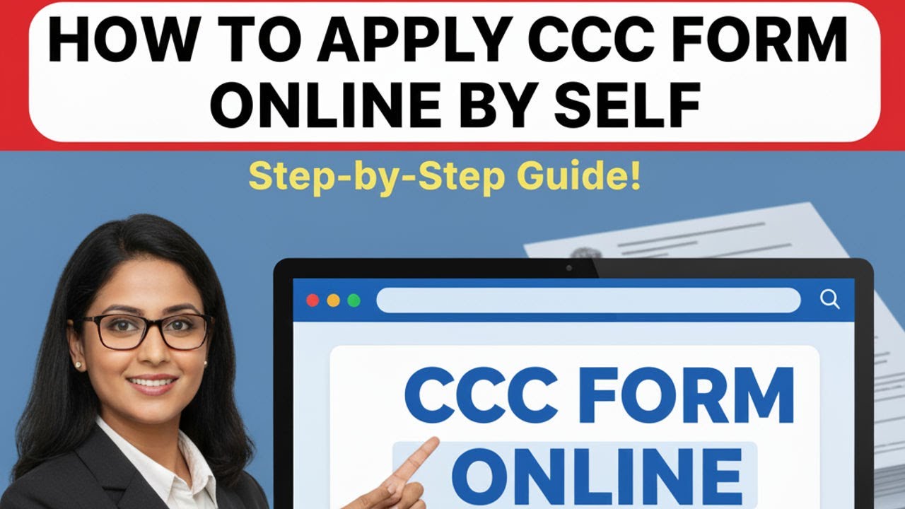 How to Apply CCC Form Online by Self in 2025 – Latest Easy Guide! - YouTube