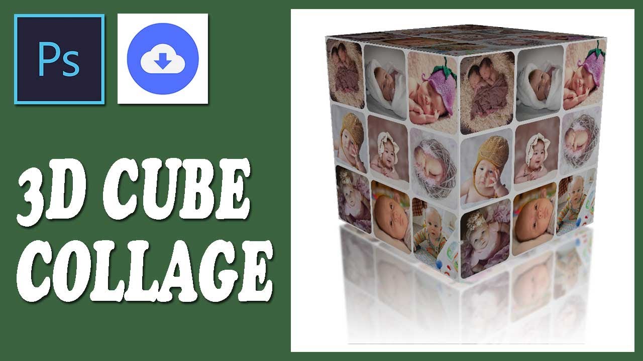 How to Make a 3D Cube Collage in Photoshop - YouTube