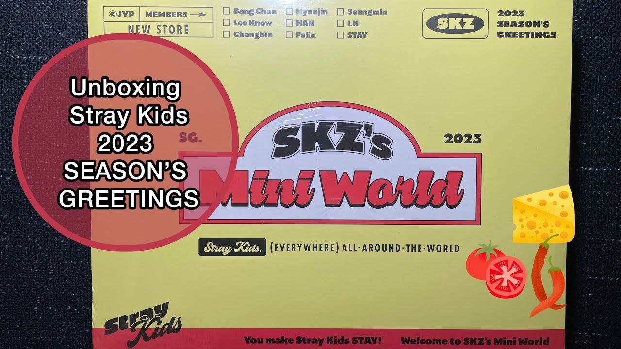 Stray Kids 2023 season’s greetings UNBOXING SKZ Mini World🧀 гритинг ...